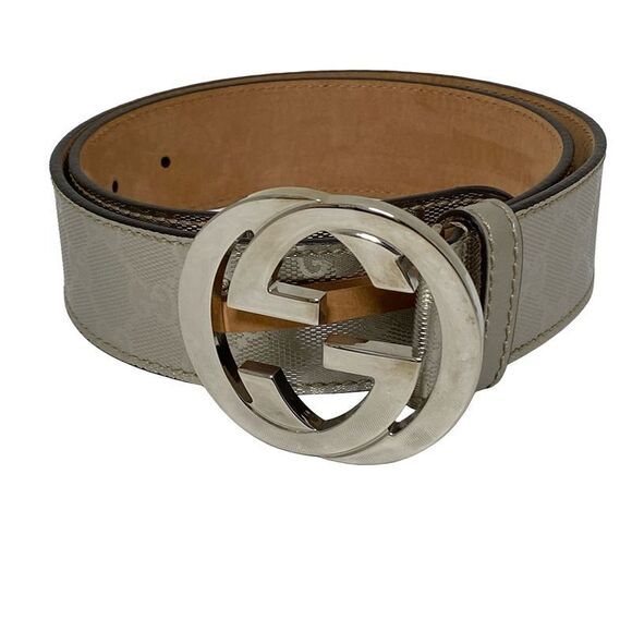 Gucci | Accessories | Gucci Belt 832 14876 Silver Implement ...